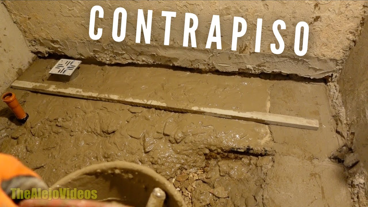 Como hacer contrapiso. Como hice el contrapiso del baño. - YouTube