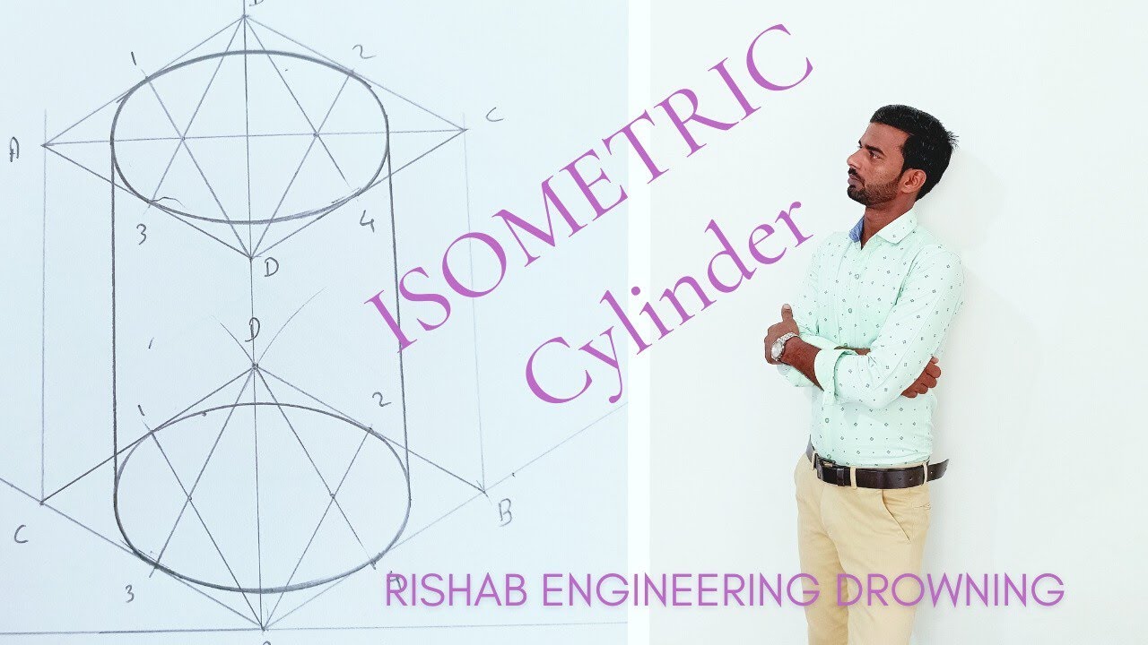 How to draw Isometric Cylinder. ? - YouTube