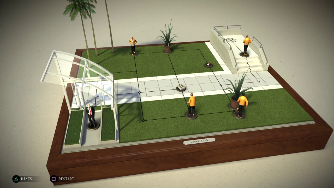 Hitman GO Level 1-13 Briefcase and 17 Turns - YouTube