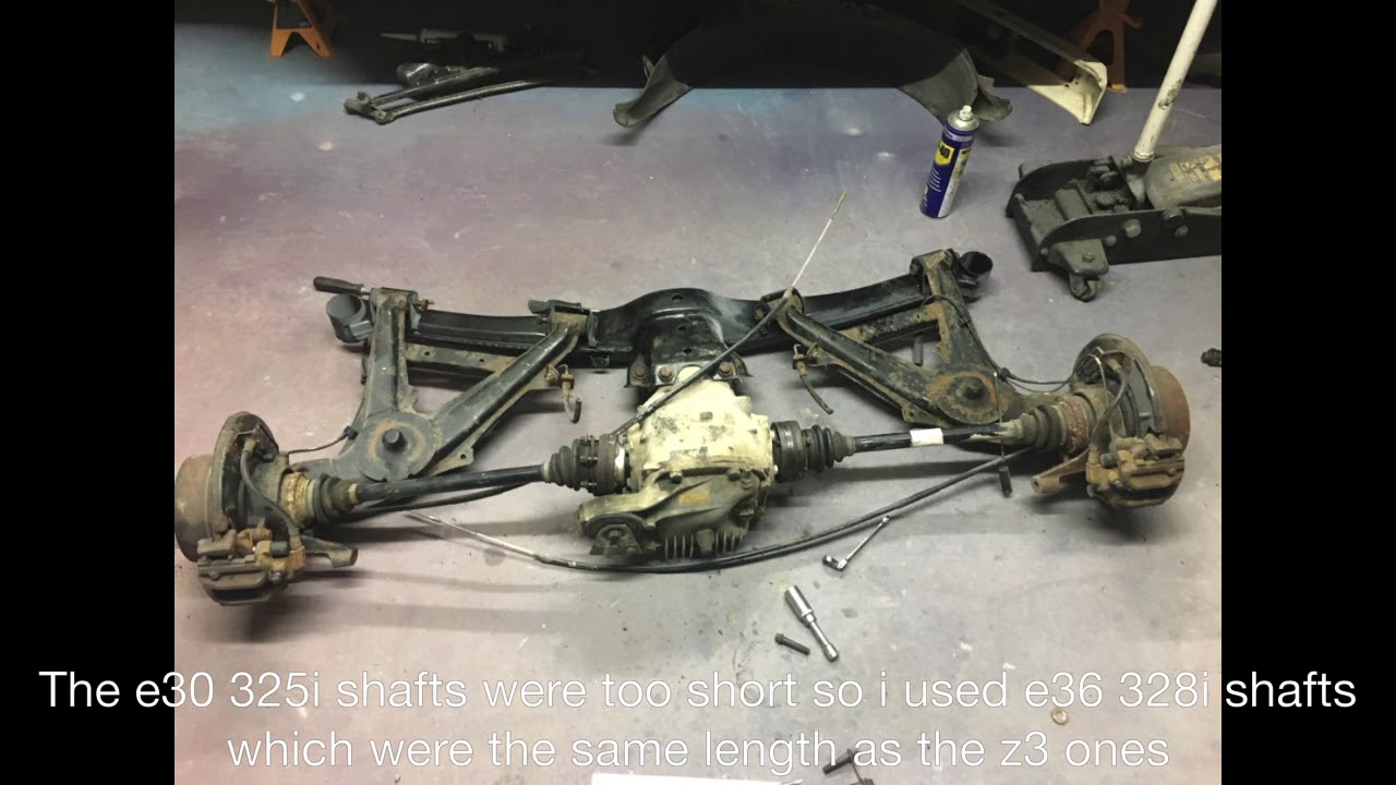 Z3 rear arms onto an e36 compact to make the overall track wider (the ...