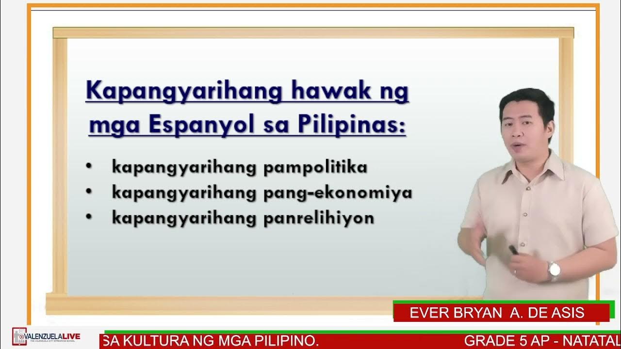 GRADE 5 AP - IMPLUWENSYA NG MGA ESPANYOL SA KULTURA NG MGA PILIPINO PAMAYANAN AT PANLIPUNAN ...