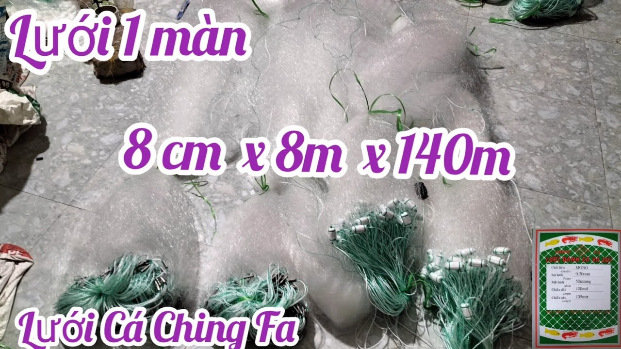 lưới cá Ching fa 1 màn _ thiên hạ vô địch lưới - lưới cá nước sâu ...