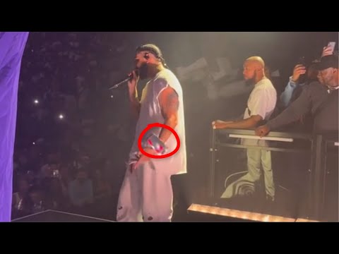 Drake shrugs off phone thrown at him onstage in Chicago - YouTube