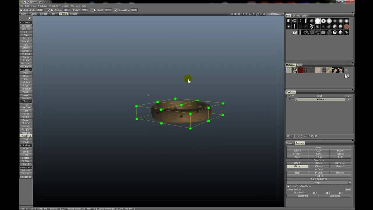 3D-Coat - Voxels - Free Form Primitives in 3.2 - YouTube