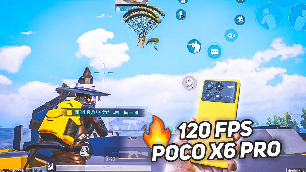 POCO X6 PRO 5g TEST 120 FPS GAMEPLAY NEW UPDATE PUBG MOBILE 120 FPS ...