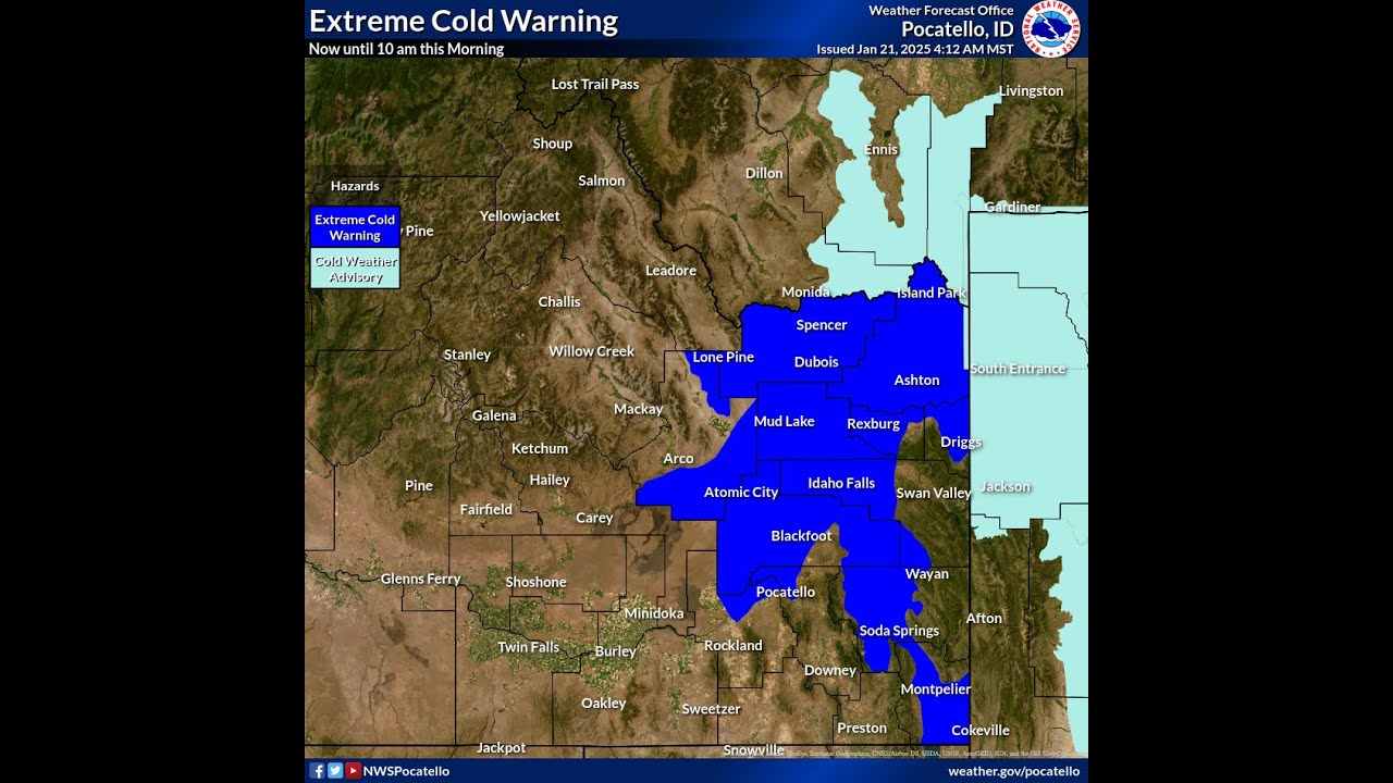 01/21/25 Hazard Briefing - Very Cold Temps Continue w/ Gradual Warming ...