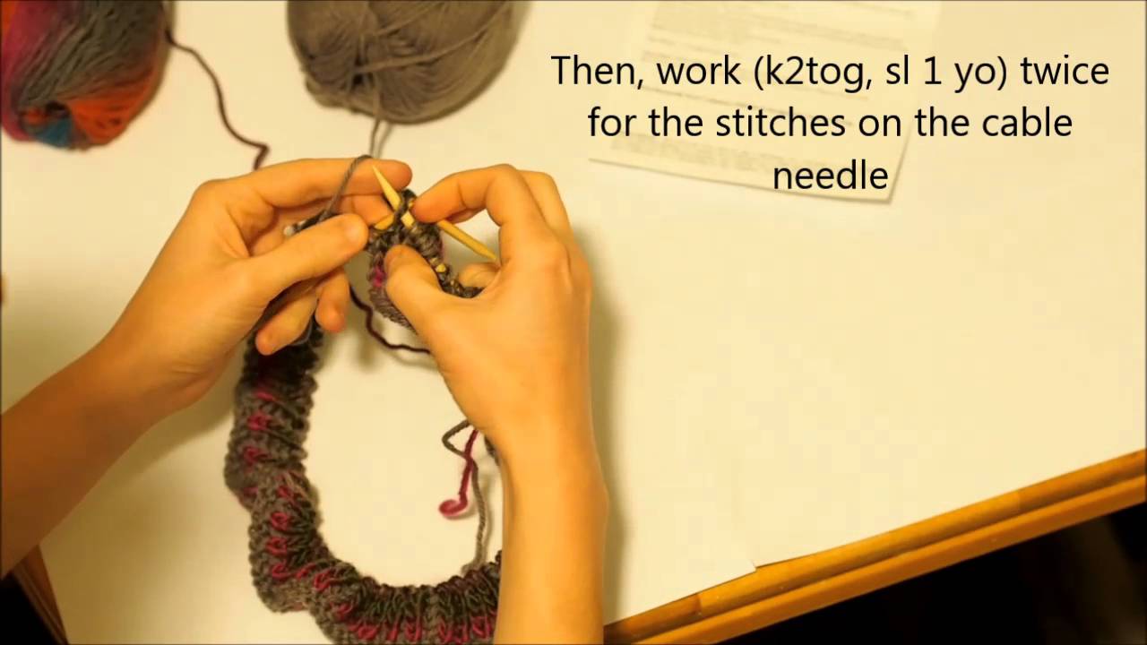 How to Cable in Brioche - YouTube