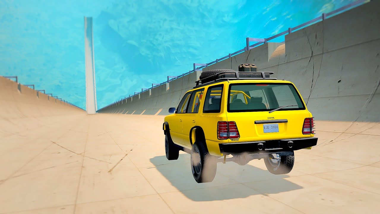 Cars Vs Mega Ramp 😱 - BeamNG Drive - YouTube