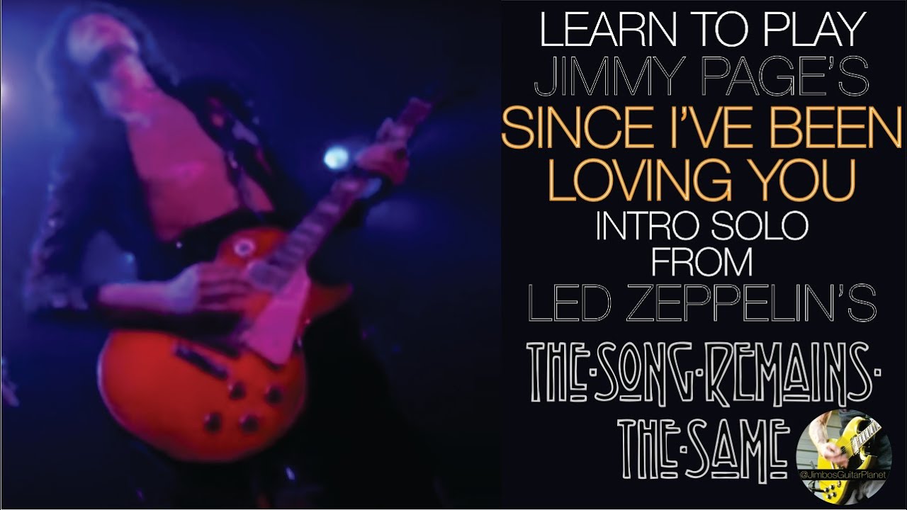 Led Zeppelin - Since I've Been Loving You (Live) - Jimmy Page - Intro Guitar Solo Lesson with ...