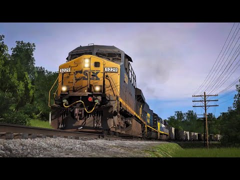 Trainz 22 Gameplay: CSX Rock train Struggles to move in reverse building Train - YouTube