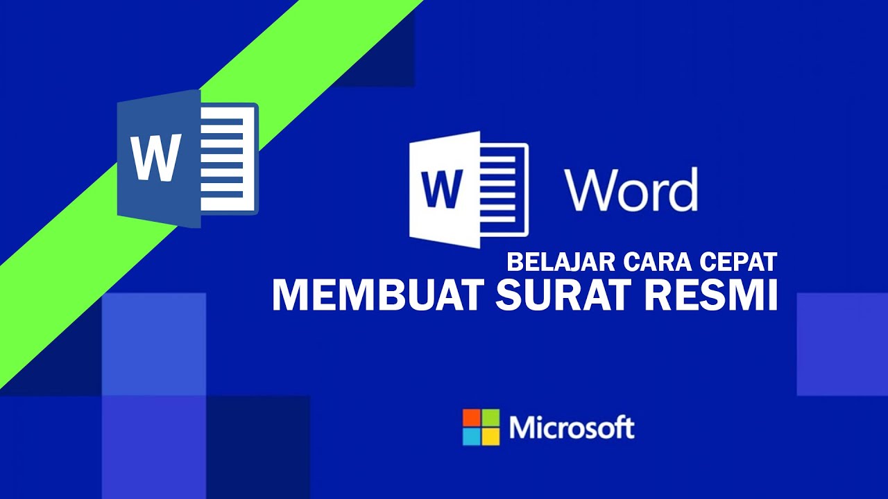 Belajar Membuat Surat Resmi | Microsoft Word - YouTube