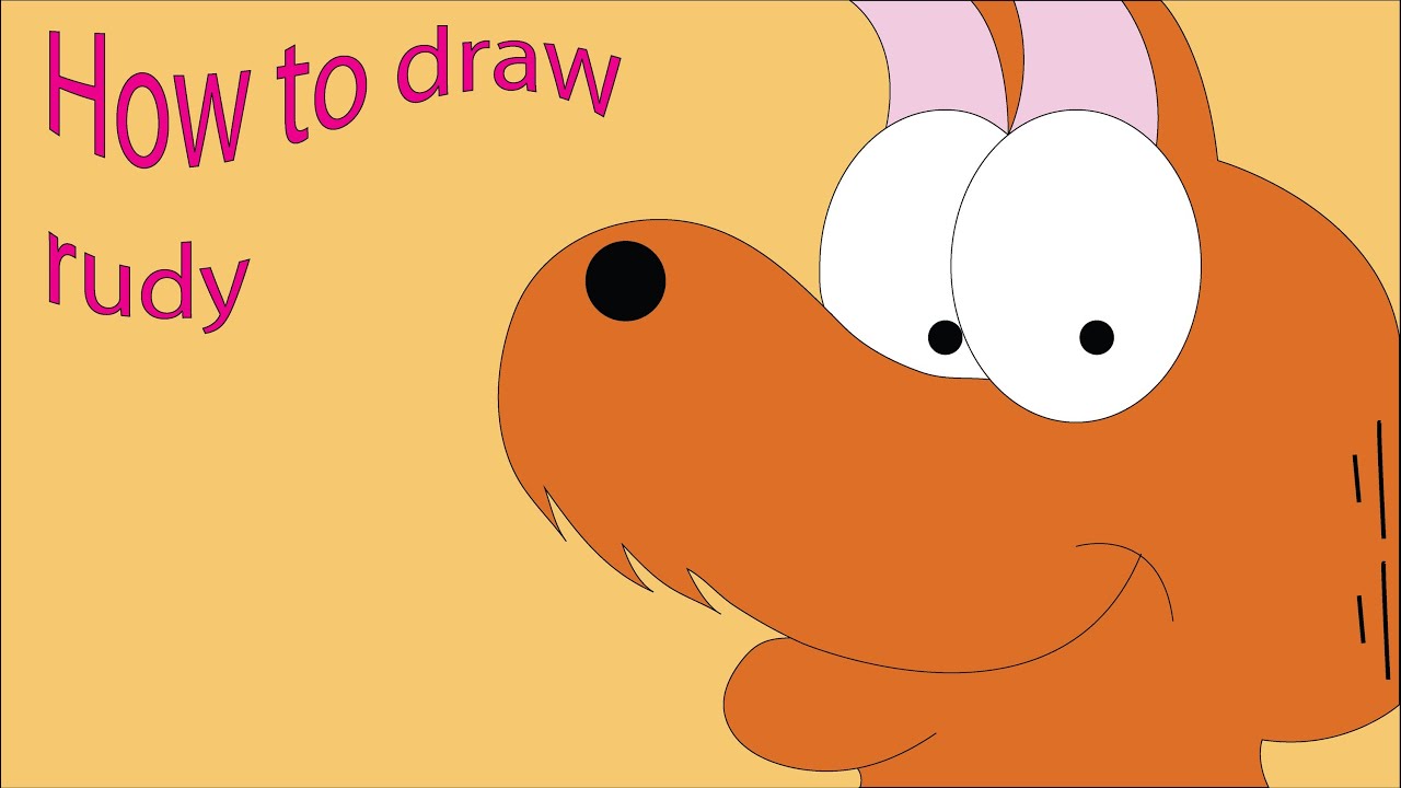 how to draw rudy - YouTube