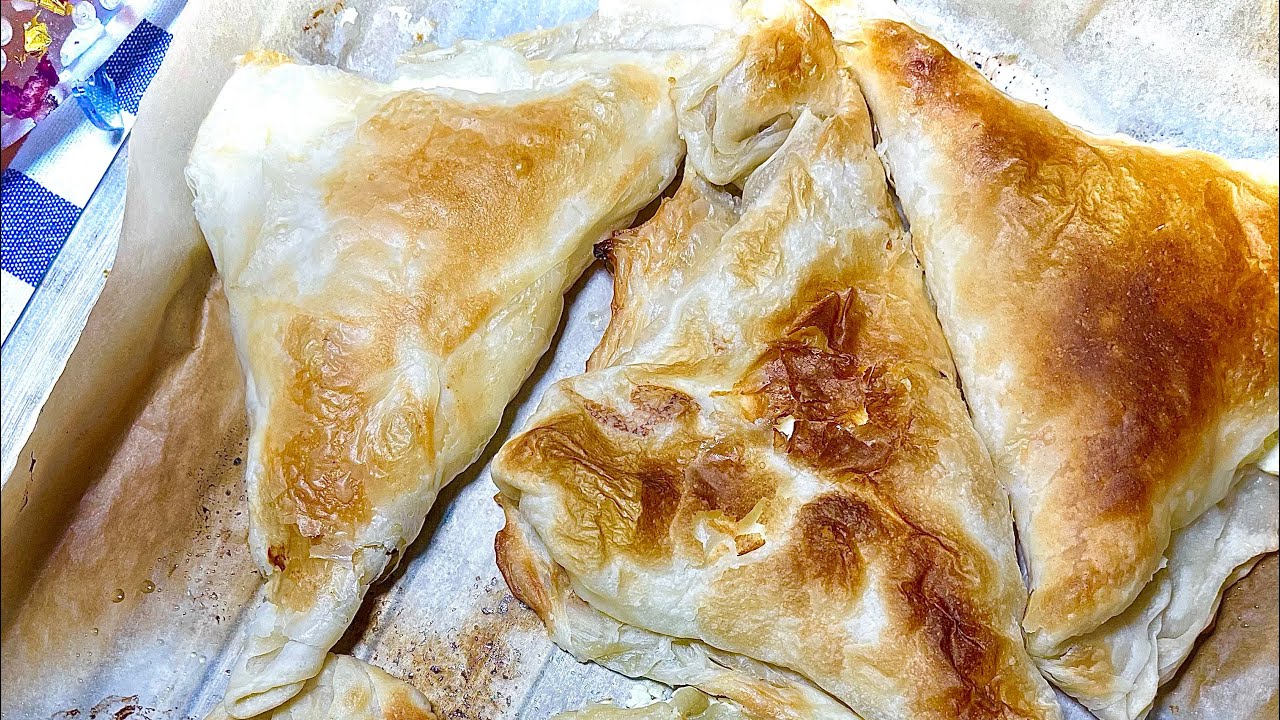 Byrek trekëndësh si ne byrektore ,receta origjinale ,me një rezultat ...
