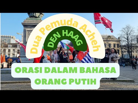 Dua Generasi Muda Asnlf & dari Papua, Orasi dalam basaha orang Putih..