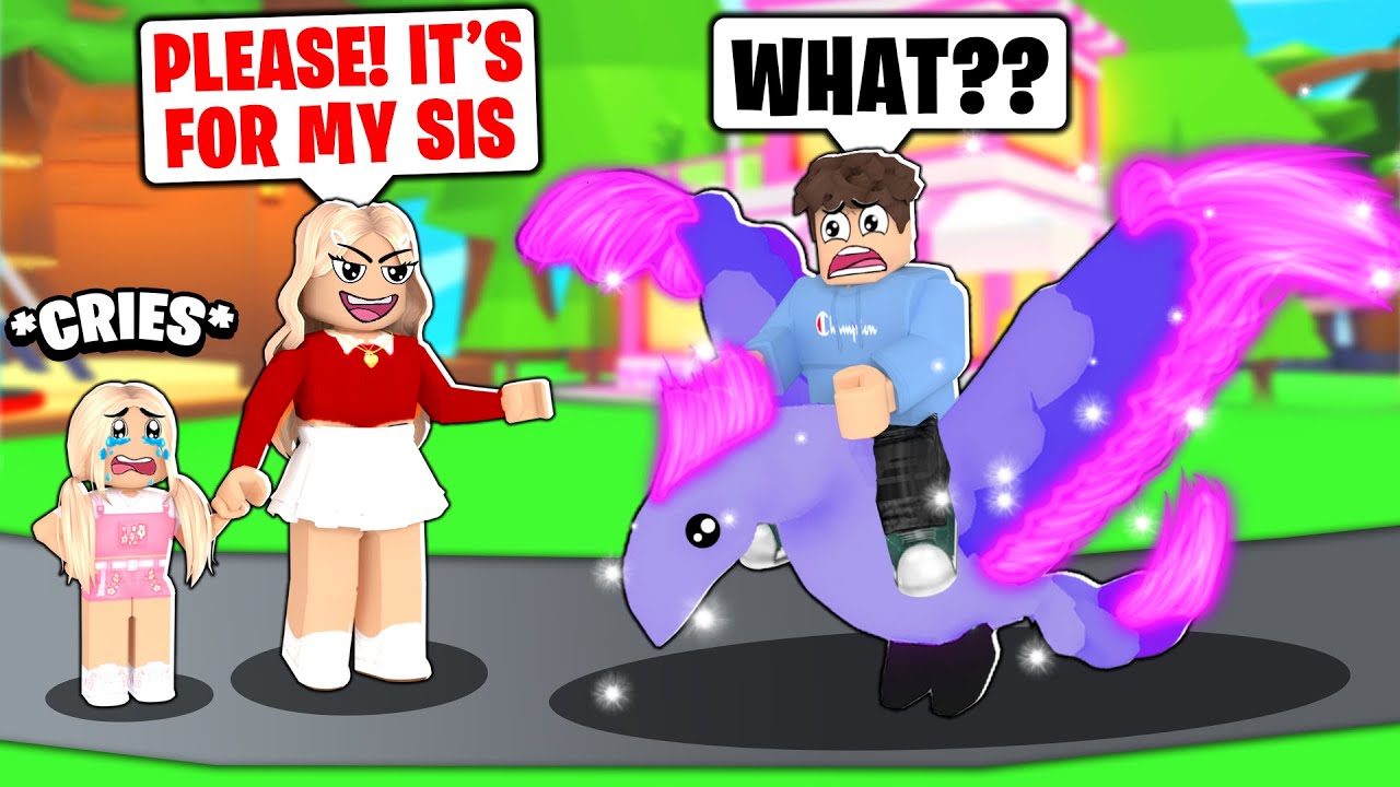 SCAMMER And Her LITTLE SISTER Demanded Our *MEGA NEON PHOENIX* (Roblox ...
