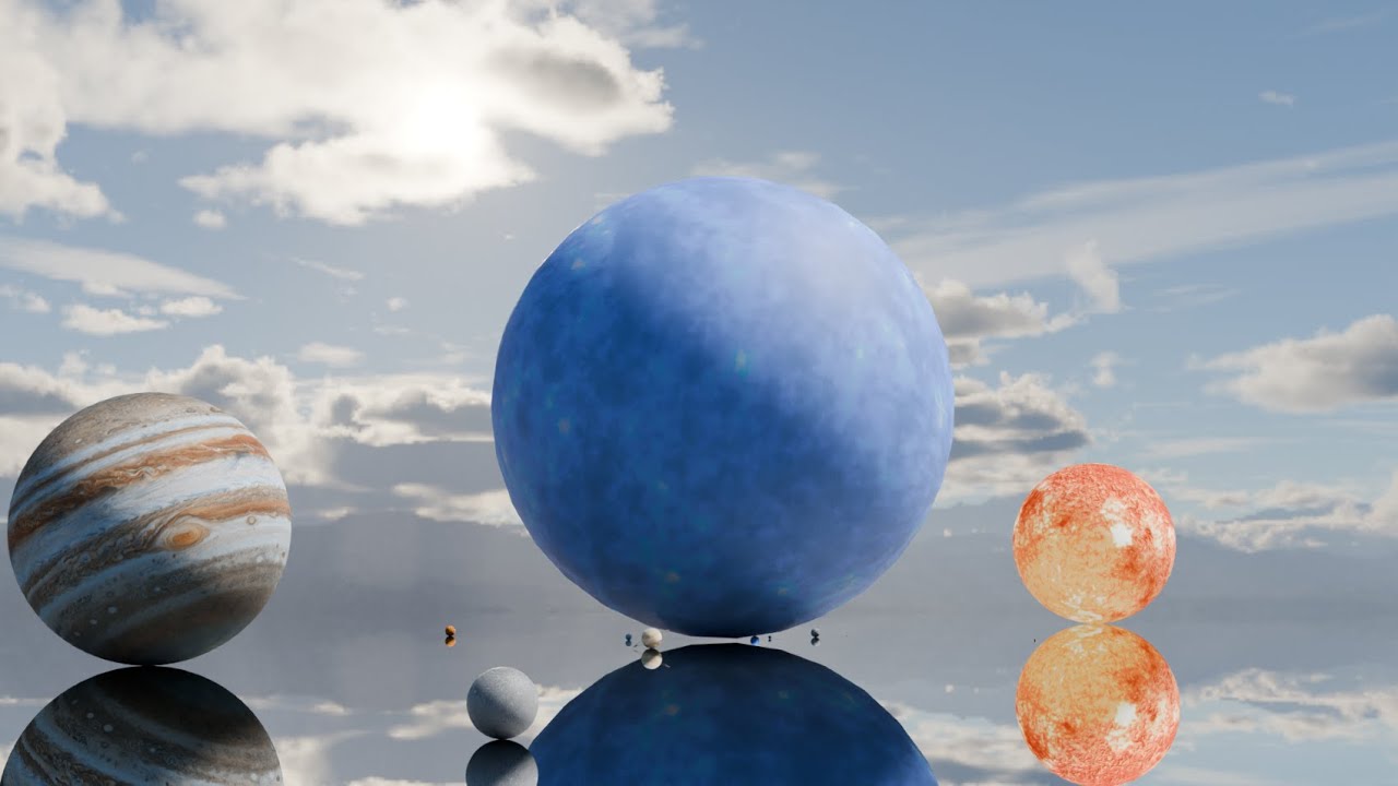 planet bouncing | Solar System Planet Size Comparison 3D - YouTube