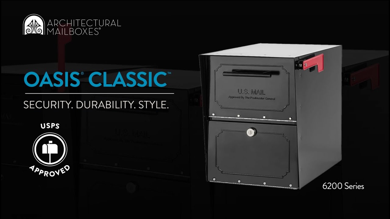 6200 Oasis® Classic Locking Post Mount Mailbox - Features and Benefits ...