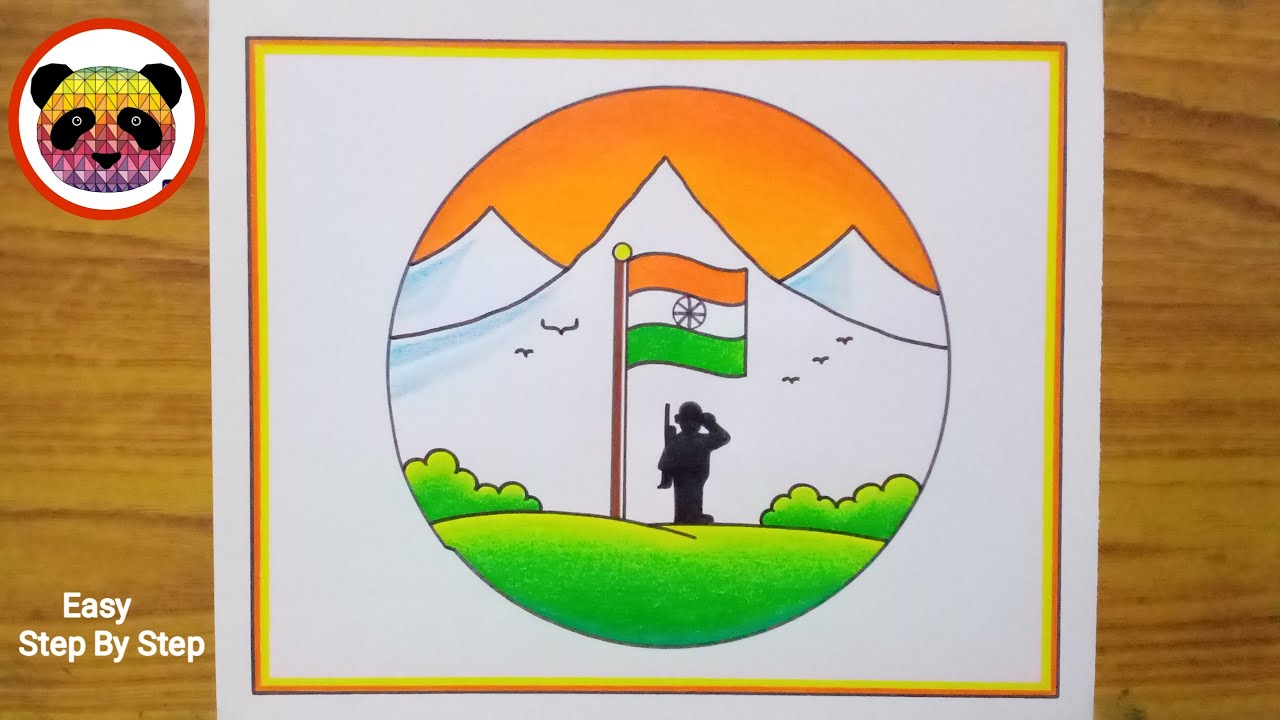 Republic Day Drawing / Republic Day Drawing Easy Step By Step / How to ...