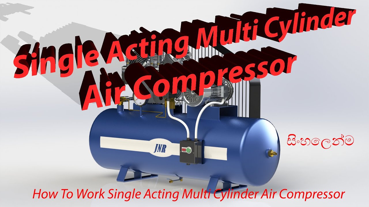 Single Acting multi Cylinder air Compressor - YouTube