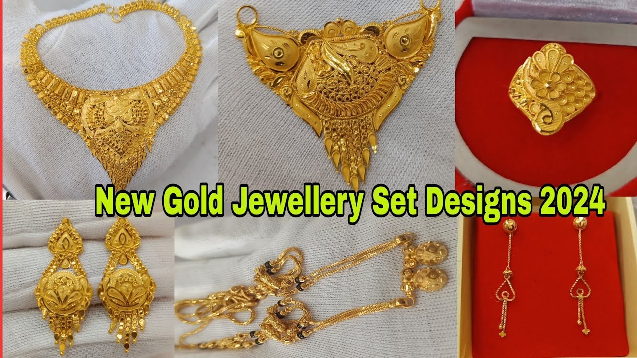 Latest Gold Set Design 2024 With Price || Gold New Design Jewellery ...