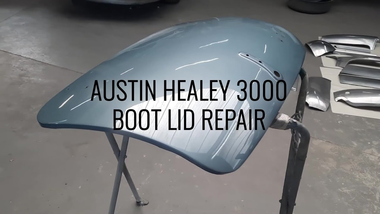 Austin Healey 3000: Bootl lid repair - YouTube