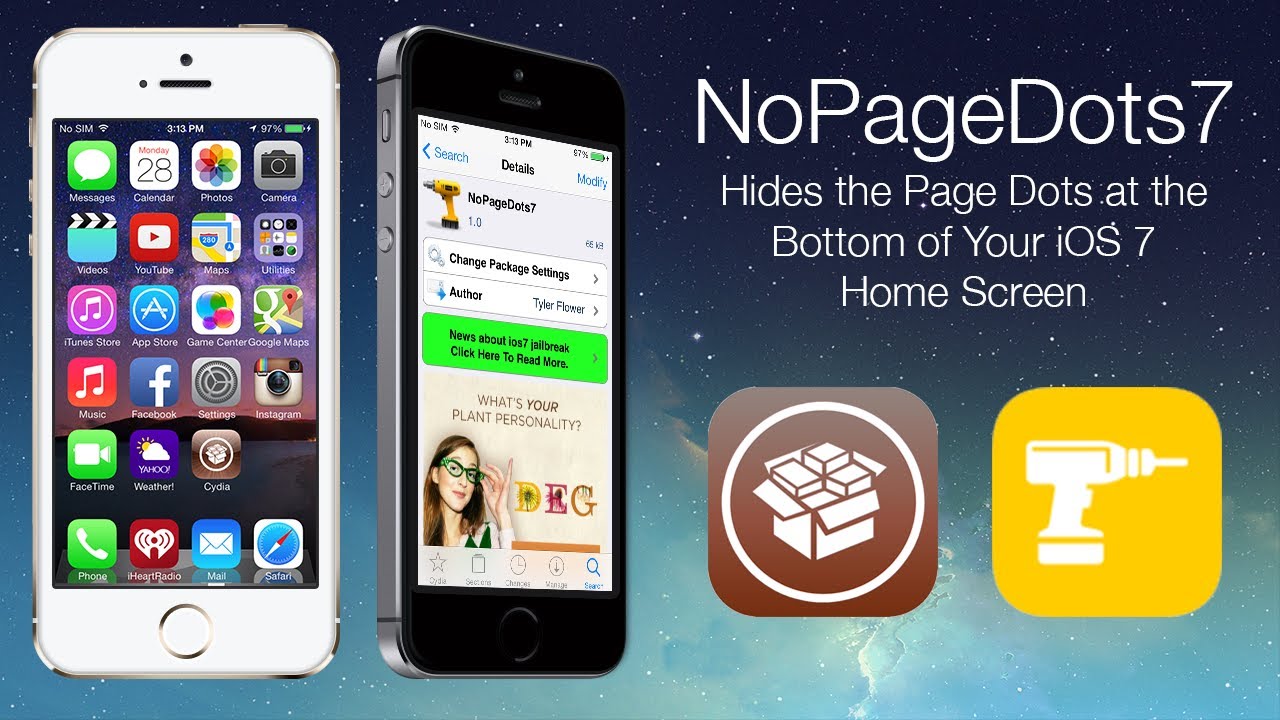 NoPageDots7: Hides the Page Dots at the Bottom of Your iOS 7 Home ...
