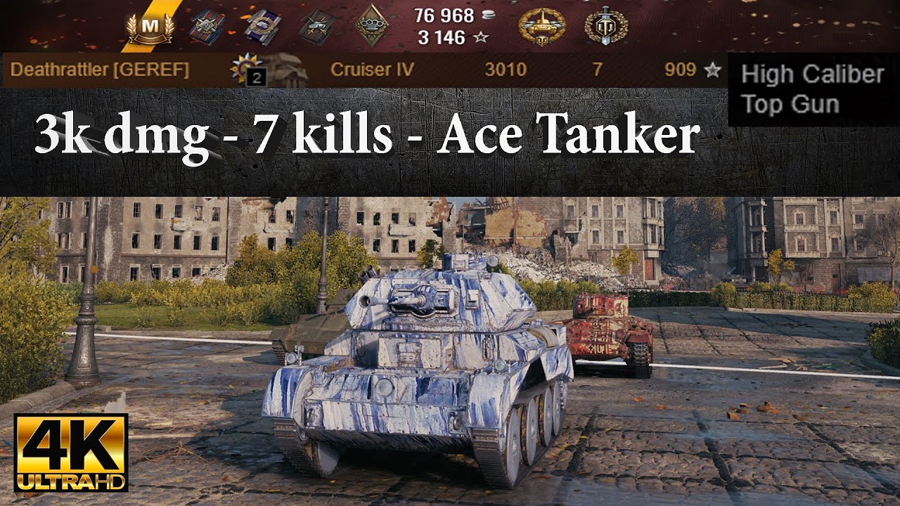 Cruiser Mk. IV video in Ultra HD 4K🔝 3k dmg - 7 kills - WN8 23,3k - Ace ...