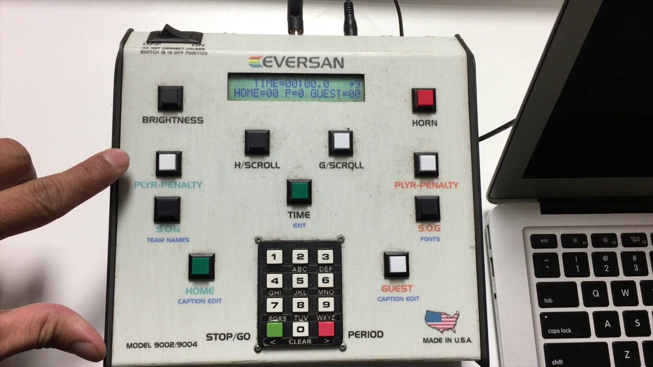 Basic set up of time clock in JFK Arena - YouTube