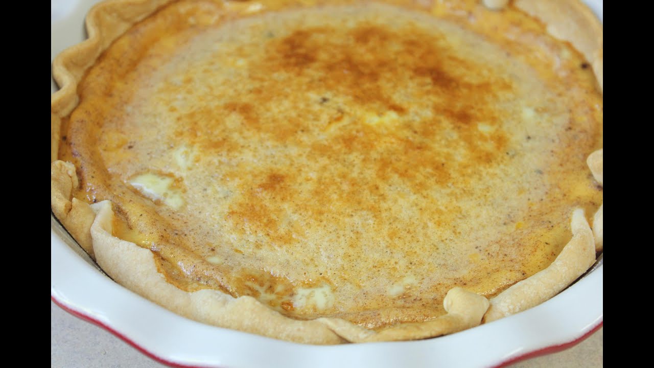 Homemade Custard Pie - Fast & Easy - YouTube