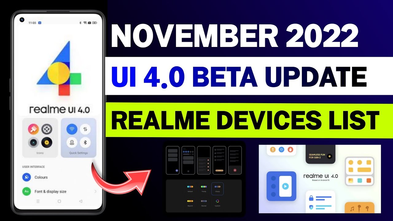 Realme November 2022 New Update List | Realme UI 4.0 Beta Update ...