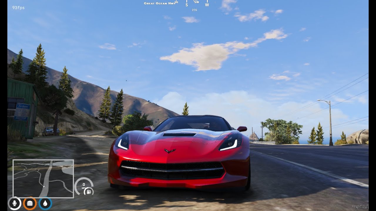 Chevrolet Corvette C7 addon fivem gta5 - YouTube