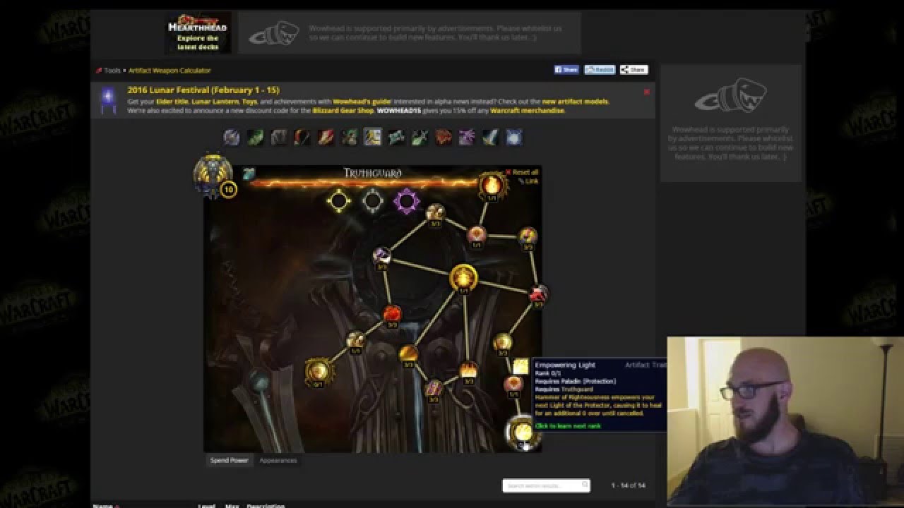 Ultmus Protection Paladin Artifact Tree - YouTube