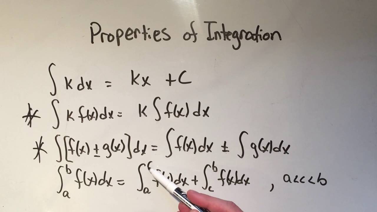 Properties of Integration - YouTube