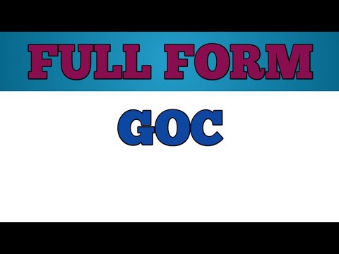 Full Form of GOC || Did you know? - YouTube