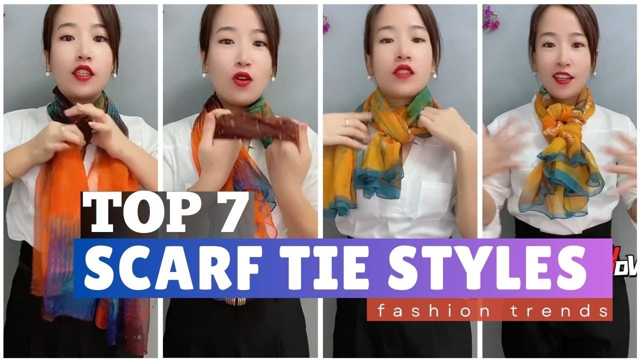Top 7 popular ways to wear a Scarf | Easy stylish ways to tie a scarf ...