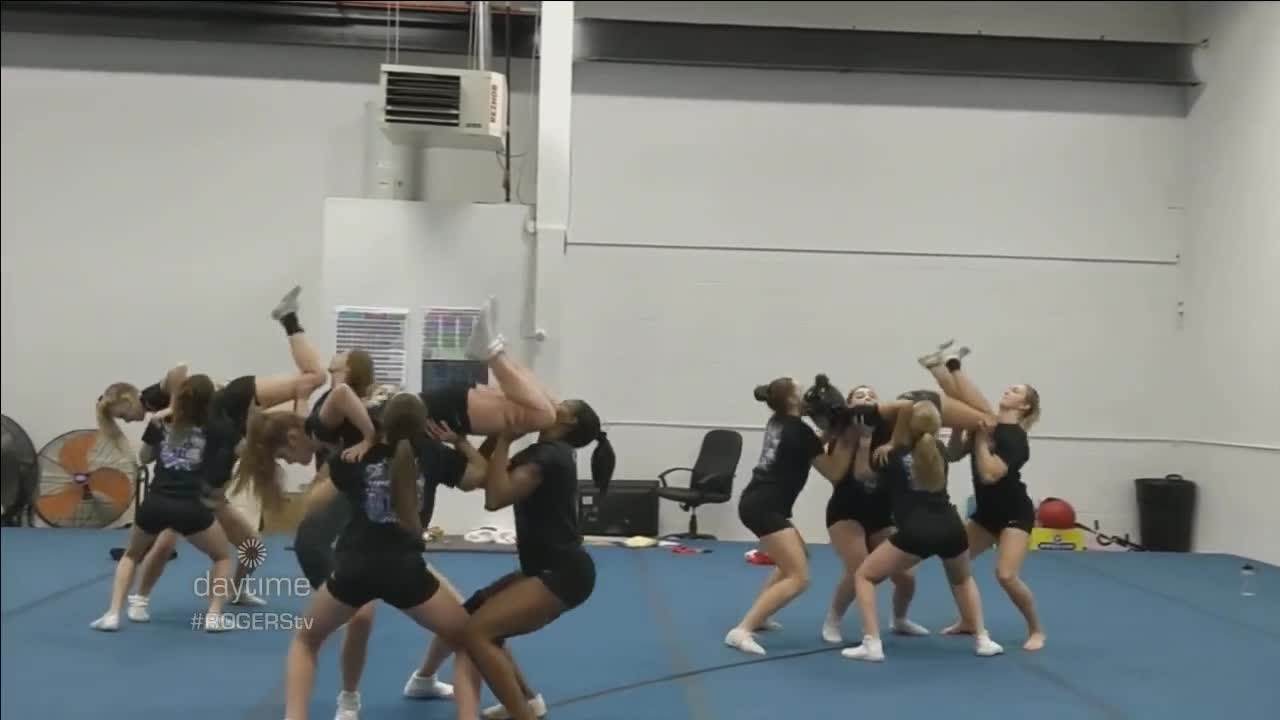 Black Widow Cheer Gym gets ready for the World Championships - YouTube