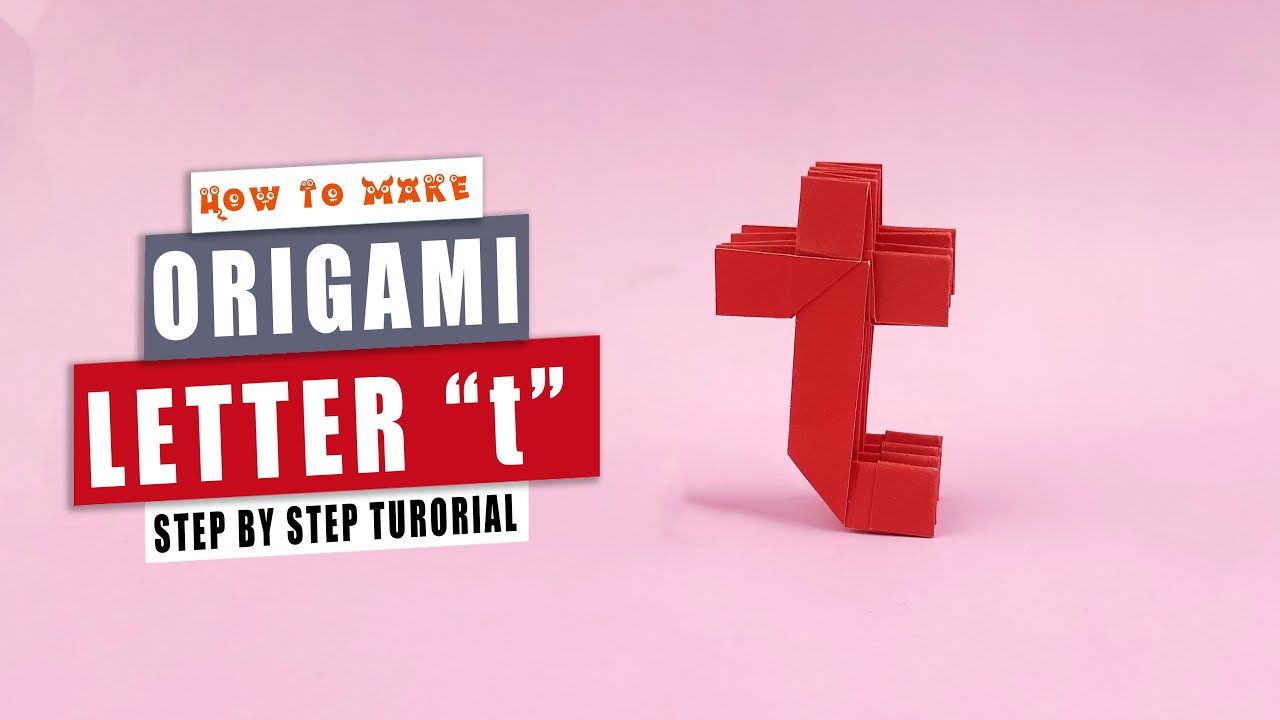 Origami Letter t - YouTube