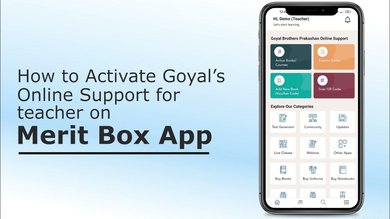 How to Activate Online Support on the Merit Box App (For Teachers ...