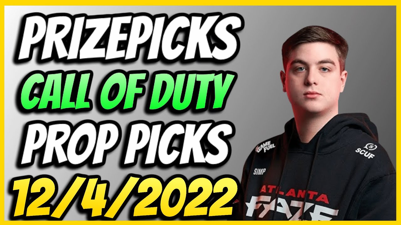PRIZEPICKS COD PROP PICKS | Sunday 12/4/2022 | Best Esports Player ...