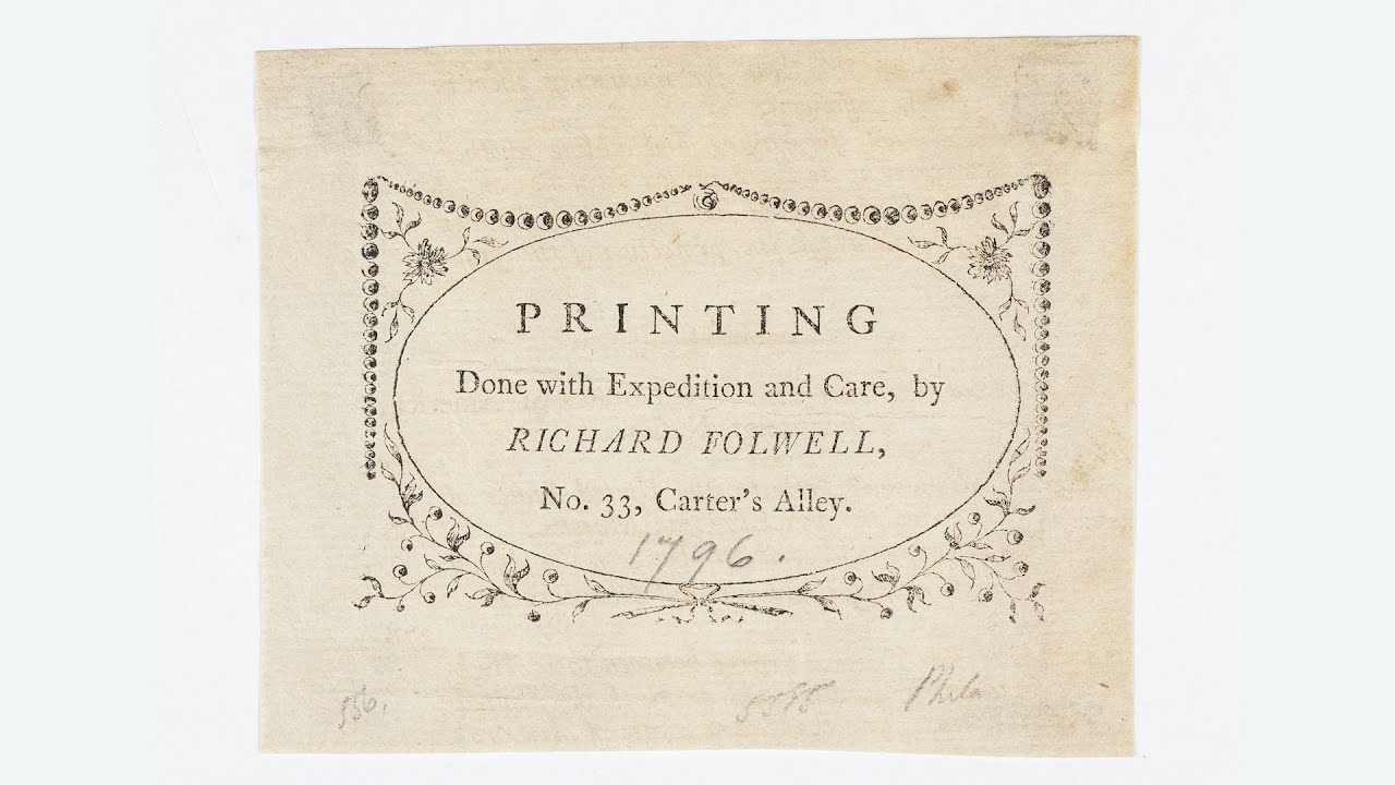 “The Who and What of American Print Culture in the 1700s” - YouTube