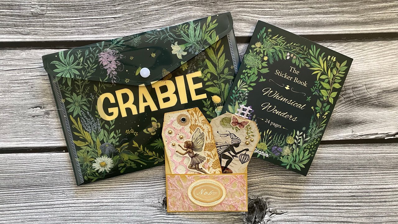 Grabie unboxing, With Tags and Pocket Project #junkjournals - YouTube