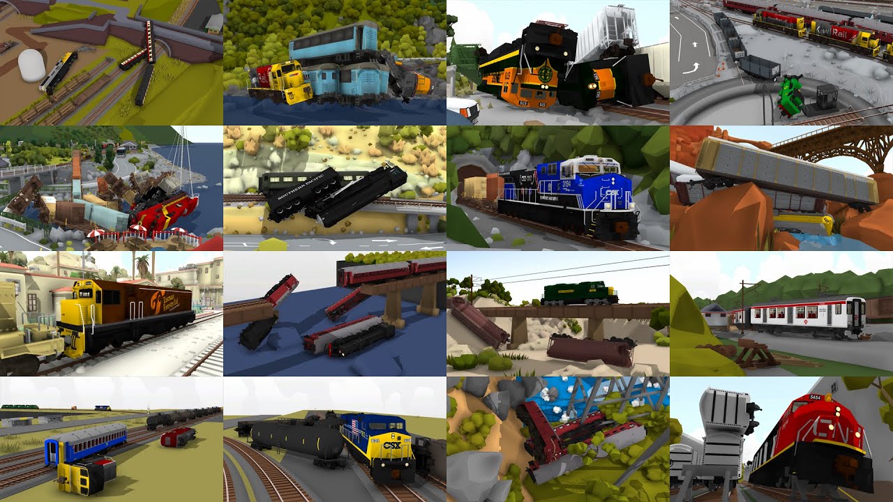 Rolling Line | Fail & Train Crash Compilation No. 1 - YouTube