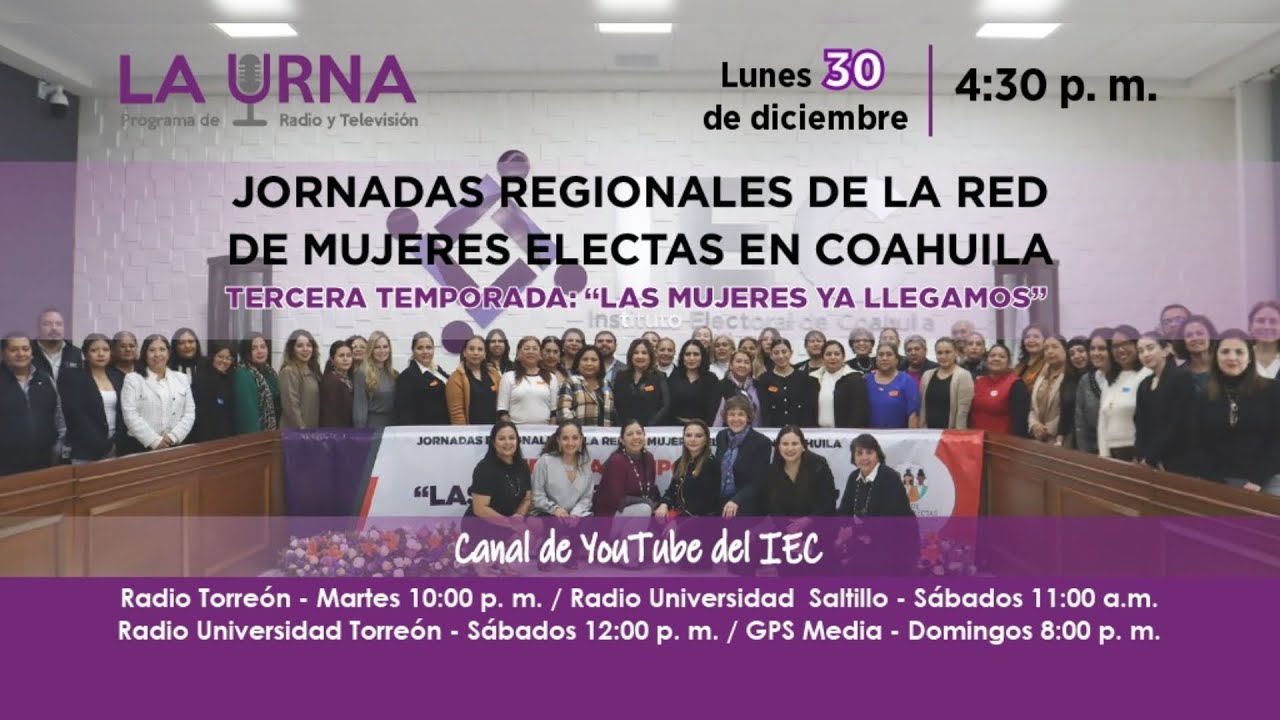 La Urna, programa de radio y Televisión del IEC. Diciembre 30 de 2024 ...