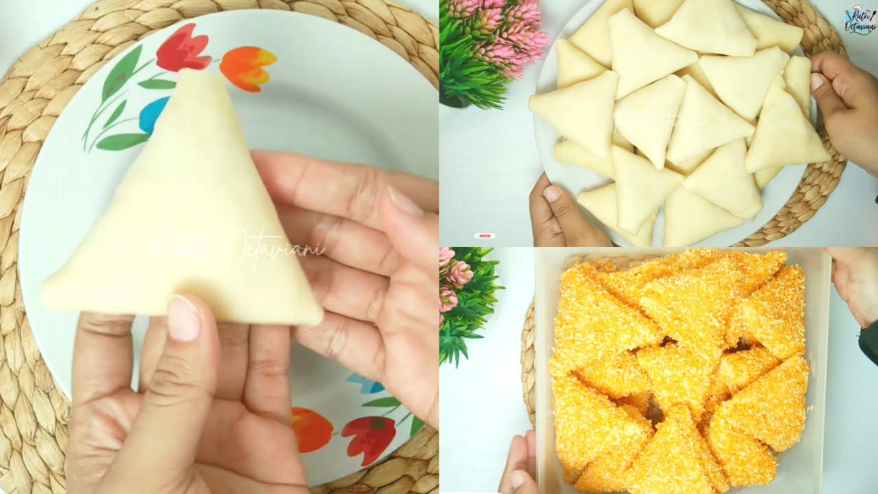 GAMPANG BANGET TUTORIAL MEMBENTUK RISOLES SEGITIGA🔺 - YouTube