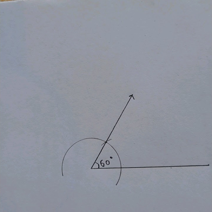 how to construct a 60 degree angle using compass l 60° angle #geometry ...