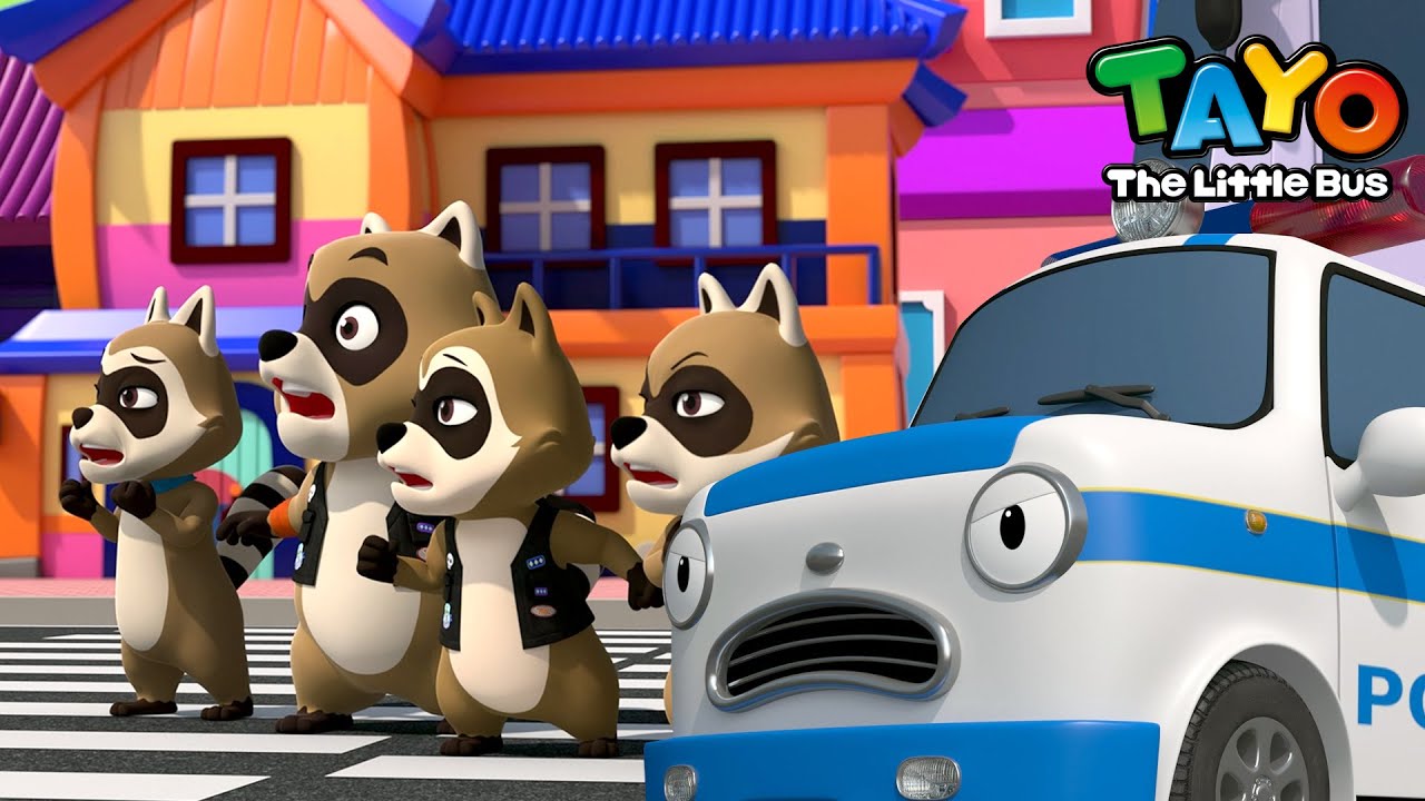 Lima Rakun Membuat Onar l Tayo Lagu Tim Penyelamat l Truk l Mobil ...