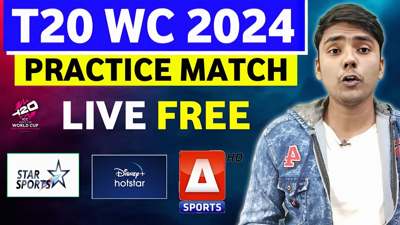 T20 WC 2024: Practice Match Live Telecast Channel List | Practice Match ...