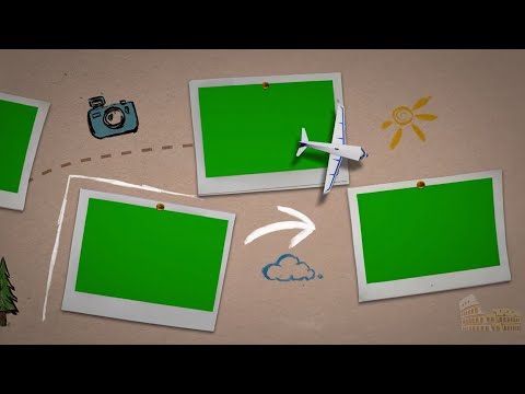 Travel Destination Photo Slideshow Green Screen | Chroma key