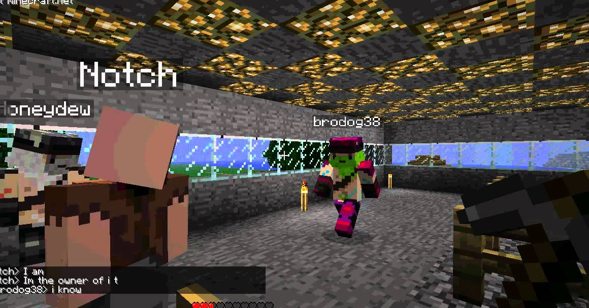 Notch In Minecraft With Cape Part.2 - YouTube