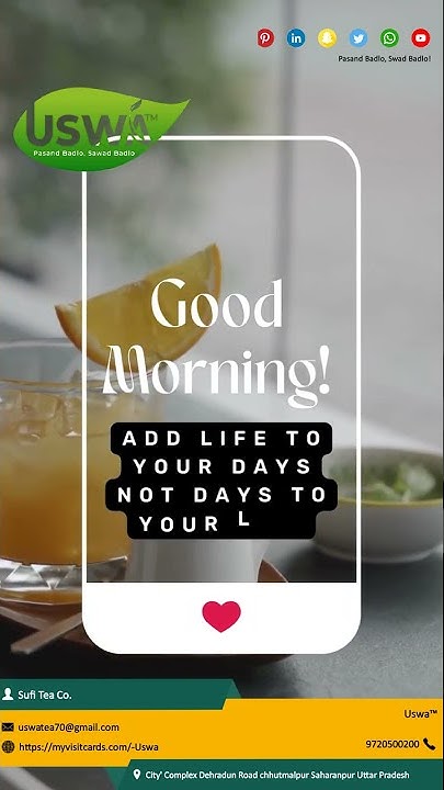 Uswa tea | Tea Lover| Tea Time | Tea| Chai Lovers| Tealife | teauswa - YouTube